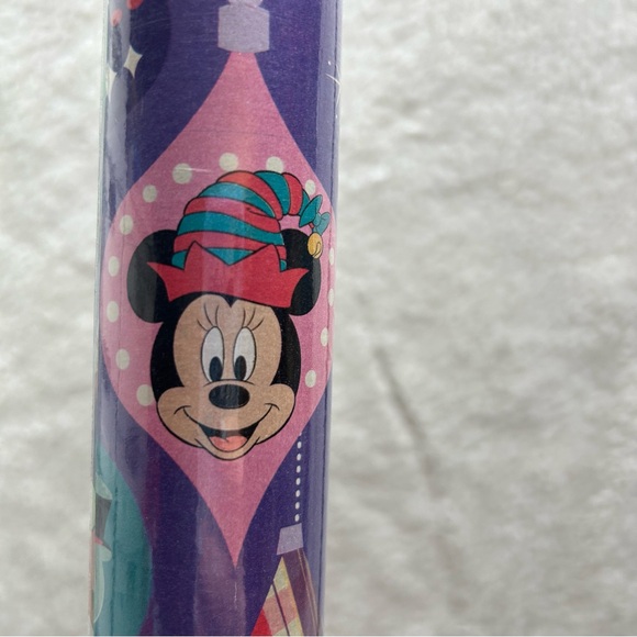 Party Supplies | Disney 4 Sq Ft Christmas Wrapping Paper Minnie Mouse ...